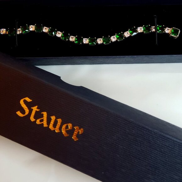Stauer | Jewelry | Stauer Princess Cut Emerald Green Simulated Diamond ...